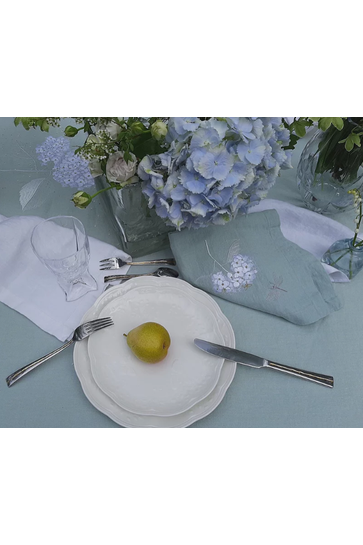 French Luxury Embordered Serviette Australia - Duck Blue l Melbourne l ...
