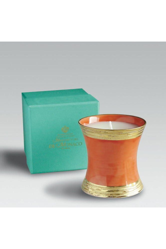 Monaco Luxury Candle - Coral/Gold – jadeplusamber